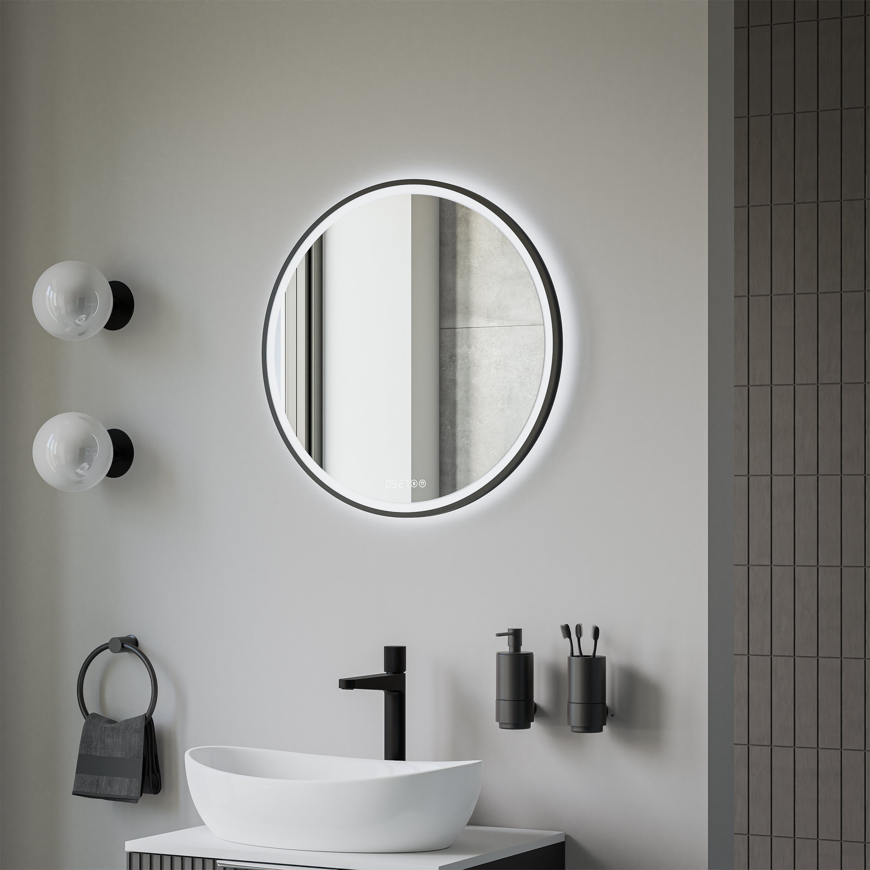 LED Lichtspiegel 8232-2.0 Rund – Bernstein Badshop